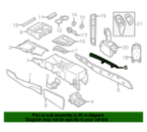 Genuine BMW Trim Aluminium Centre Console Right (Hexagon) - 51168058572 ...
