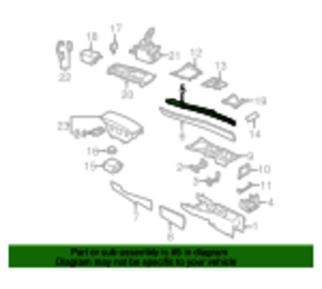 Genuine BMW Decor.StripAluminiumCentreconsoleLeft (SatinSilvermatt ...