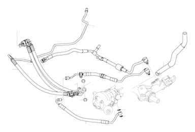 Genuine BMW Power Steering Suction Hose (E65 E66) - 32416762626 ...