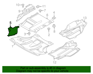 Genuine BMW Right Engine Compartment Protection Bracket - 51713404140 ...