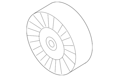 Genuine BMW Drive Belt Idler Pulley (90mm) - 11287557851 - Modded Euros