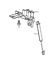 Genuine BMW Convertible Top Stowage Lid Strut - 51251932333 - Modded Euros