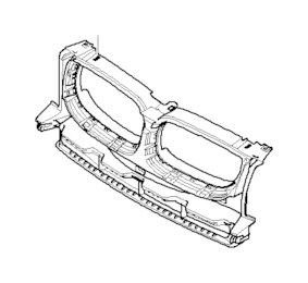Genuine BMW Centre Inlay Front Bumper - 51113414306 - Modded Euros