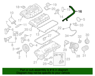 Genuine BMW Vent Hose - 11157581815 - Modded Euros