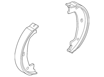 Genuine BMW Parking Brake Shoe Set - 34416780041 - Modded Euros