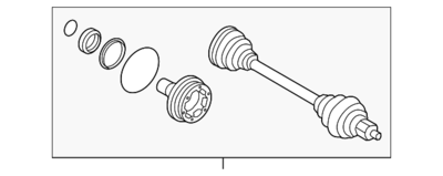 Genuine BMW CV Axle Shaft - 33207622854 - Modded Euros