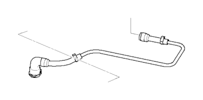 Genuine BMW Expansion Tank Hose - 11531439123 - Modded Euros