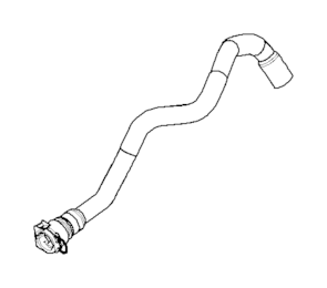 Genuine BMW Engine Coolant Hose (X3) - 17123417607 - Modded Euros