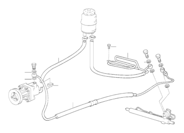Genuine BMW Power Steering Pressure Hose - 32411093461 - Modded Euros