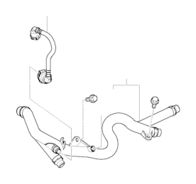 Genuine BMW Pipe Heater Return-Hose Connection - 11537802632 - Modded Euros