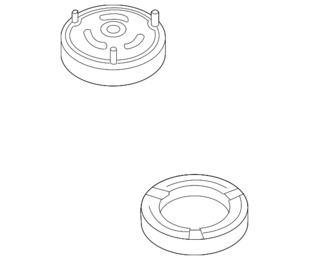 Genuine BMW Shock Mount (645Ci 650i) - 33506779618 - Modded Euros