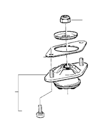 Genuine BMW Shock Mount (850Ci 850i 840Ci 850CSi) - 33521091605 ...