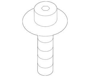 Genuine BMW Countersunk Screw (M6X20) - 07119908042 - Modded Euros