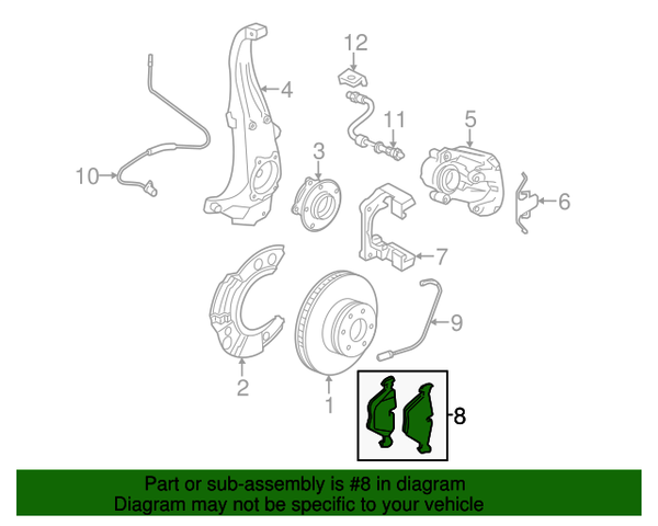 Genuine BMW Brake Pads - Front - 34116850885 - Modded Euros
