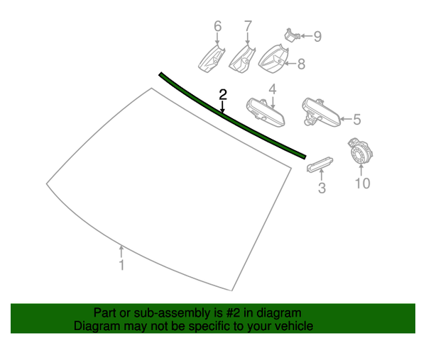 Genuine BMW Windshield Seal - 51317203121 - Modded Euros