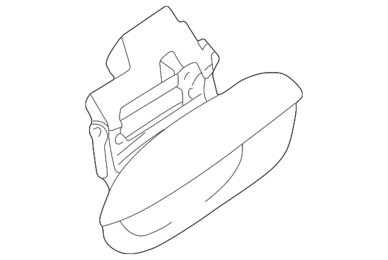 Genuine BMW Interior Door Handle Rear Left Outer (740i 740iL 750iL ...