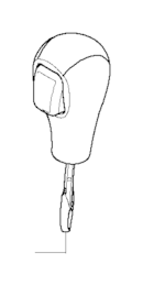 Genuine BMW Selector Lever HandleLeathPlastic Ring (Titan Chrom ...