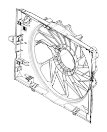 Genuine BMW Fan Shroud - 17427534912 - Modded Euros