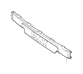 Genuine BMW Bumper Cover Moulding Front - 51112265636 - Modded Euros