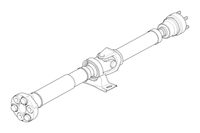 Genuine BMW Manual Drive Shaft Gearbox (L=1410Mm) - 26112282980 ...