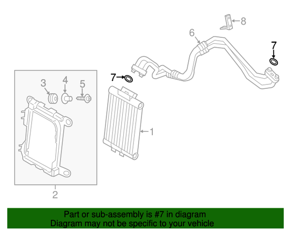 Genuine BMW Oil Cooler Line O-Ring - 17228604345 - Modded Euros