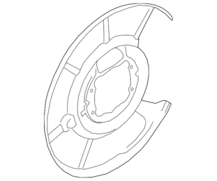 Genuine BMW Parking Brake Backing Plate - 34216760854 - Modded Euros