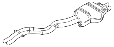 Genuine BMW Exhaust Muffler - 18307647052 - Modded Euros