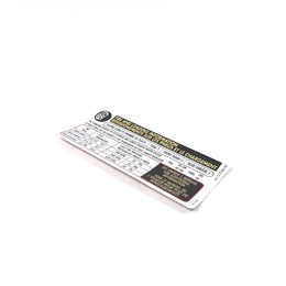 Genuine VW LABEL - 561010000AH - Modded Euros