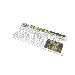 Genuine VW LABEL - 5C0010000E - Modded Euros