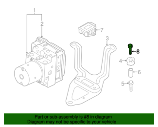 Genuine BMW ABS Control Module Nut - 07146982788 - Modded Euros