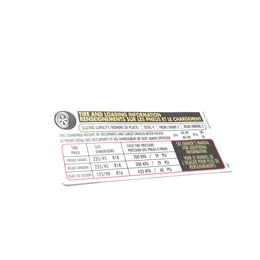 Genuine VW LABEL - 5C0010776N - Modded Euros