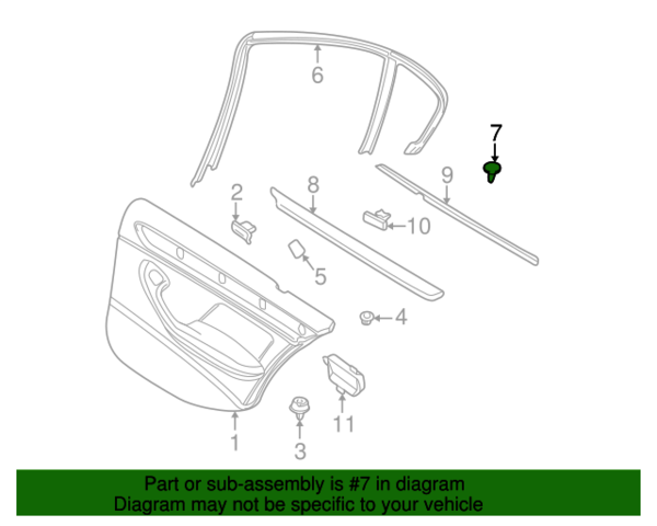 Genuine BMW Plug-In Retainer - 07146957034 - Modded Euros