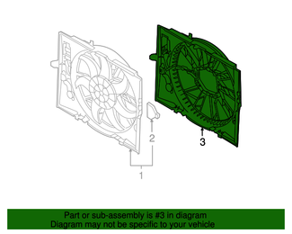 Genuine BMW Fan Shroud (525i 530i 750i) - 17417543283 - Modded Euros