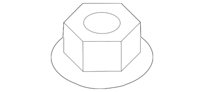 Genuine BMW Hex Nut With Plate (M8) - 07149200945 - Modded Euros