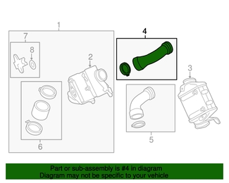 Genuine BMW Charge Air Line - 13717575408 - Modded Euros