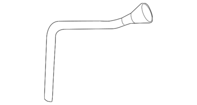 Genuine BMW Vent Pipe - 17122284686 - Modded Euros