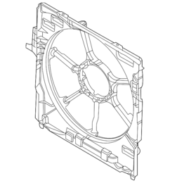 Genuine BMW Fan Shroud - 17427598737 - Modded Euros