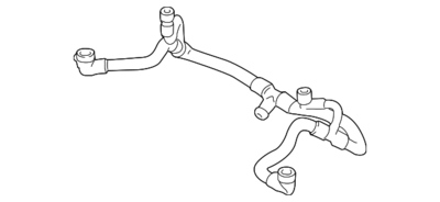 Genuine BMW Engine Coolant Hose - 17517566394 - Modded Euros