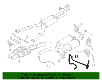 Genuine BMW Vacuum Pipe - 18107511030 - Modded Euros