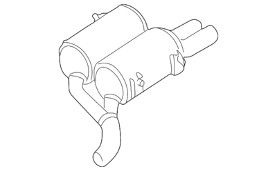 Genuine BMW Exhaust Muffler - 18101406816 - Modded Euros