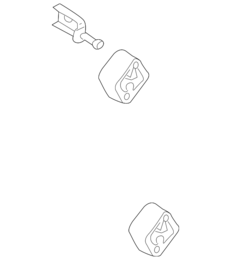 Genuine BMW Exhaust Bracket - 18207536172 - Modded Euros