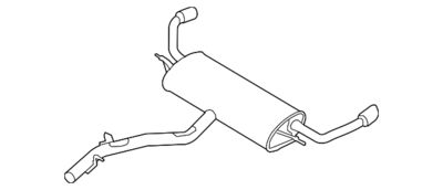 Genuine BMW Exhaust Muffler - 18308572489 - Modded Euros