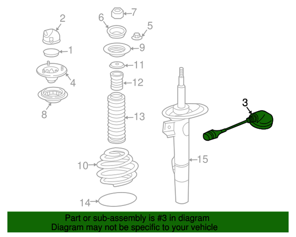 Genuine BMW Connection Cable Edc Front - 31316752606 - Modded Euros