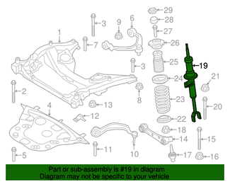 Genuine BMW Strut Assembly - 31316798151 - Modded Euros