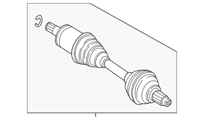 Genuine BMW Output Shaft Right (L=1054mm) - 31607622884 - Modded Euros
