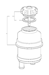 Genuine BMW Power Steering / SMG Reservoir Cap - 32411092649 - Modded Euros