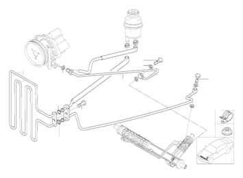 Genuine BMW Power Steering Pressure Hose - 32411093149 - Modded Euros