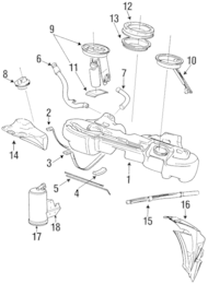 Genuine BMW Fuel Tank Sending Unit - 16146758255 - Modded Euros