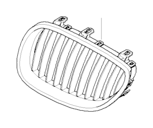 Genuine BMW M Performance Grille - 51712155447 - Modded Euros