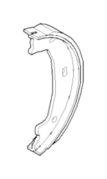 Genuine BMW Parking Brake Shoe Set - 34416761291 - Modded Euros